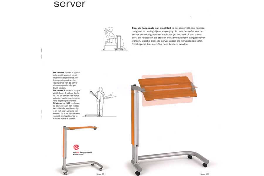 Bedtafeltje / Serveertafel S3 van Wissner Bosserhoff - LEEFCOMFORT ...